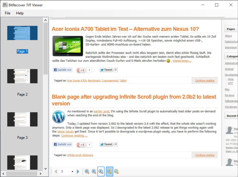Free TIFF Viewer Portable to View, Read or Open Multi Page TIFF Files