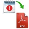 ICS to PDF Converter to Save ICS files to Adobe PDF Documents